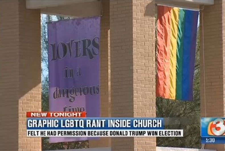 Emboldened By Trump Victory Man Storms Into Lgbtq Affirming Church To
